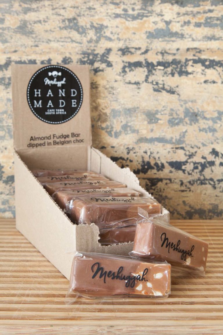 Almond Fudge Bar dipped in Belgian Milk Chocolate 55g - Meshuggah